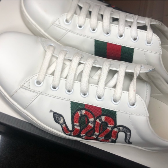 Gucci | Shoes | Gucci Embroidered Aces Mens Shoes Size | Poshmark